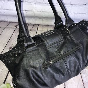 MG Collection | Bags | Womens Black Handbag Large With Rhinestones ...
